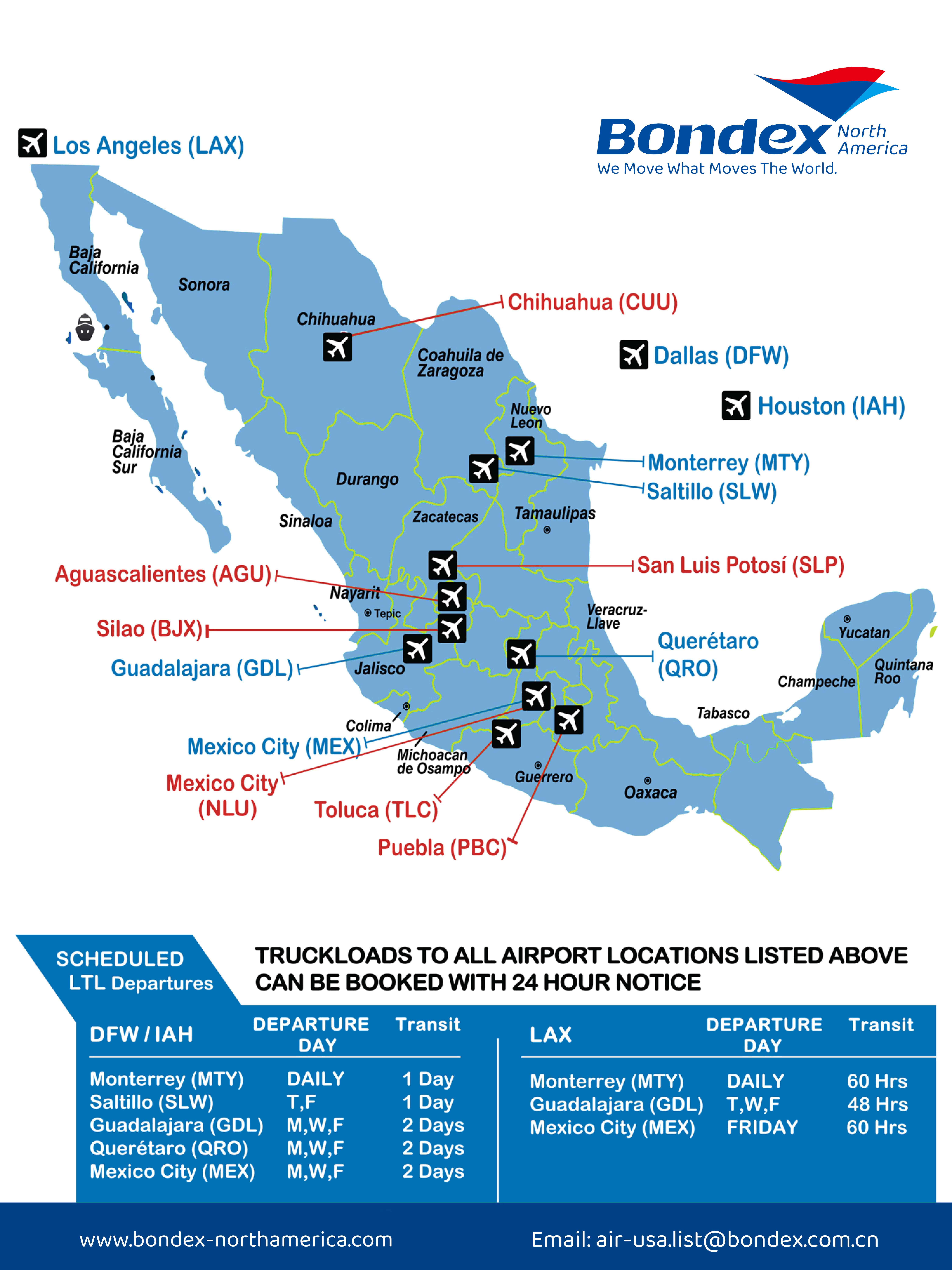 Bondex North America: Connecting U.S. and Mexico with Reliable Air ...